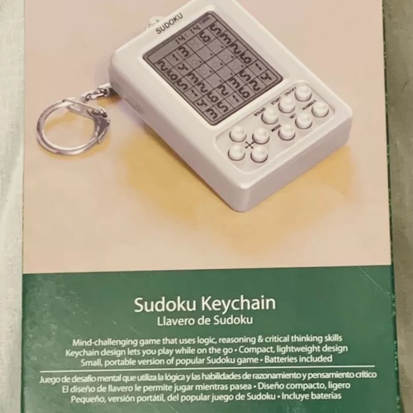 sudoku | Toys | New Sudoku Mini Digital Keychain Metal Electronic Mind ...